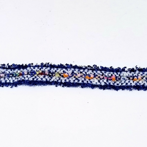 AIR Artsy Accessories | Jewelry | One Pc Blue Texture Fabric Boot Bling ...